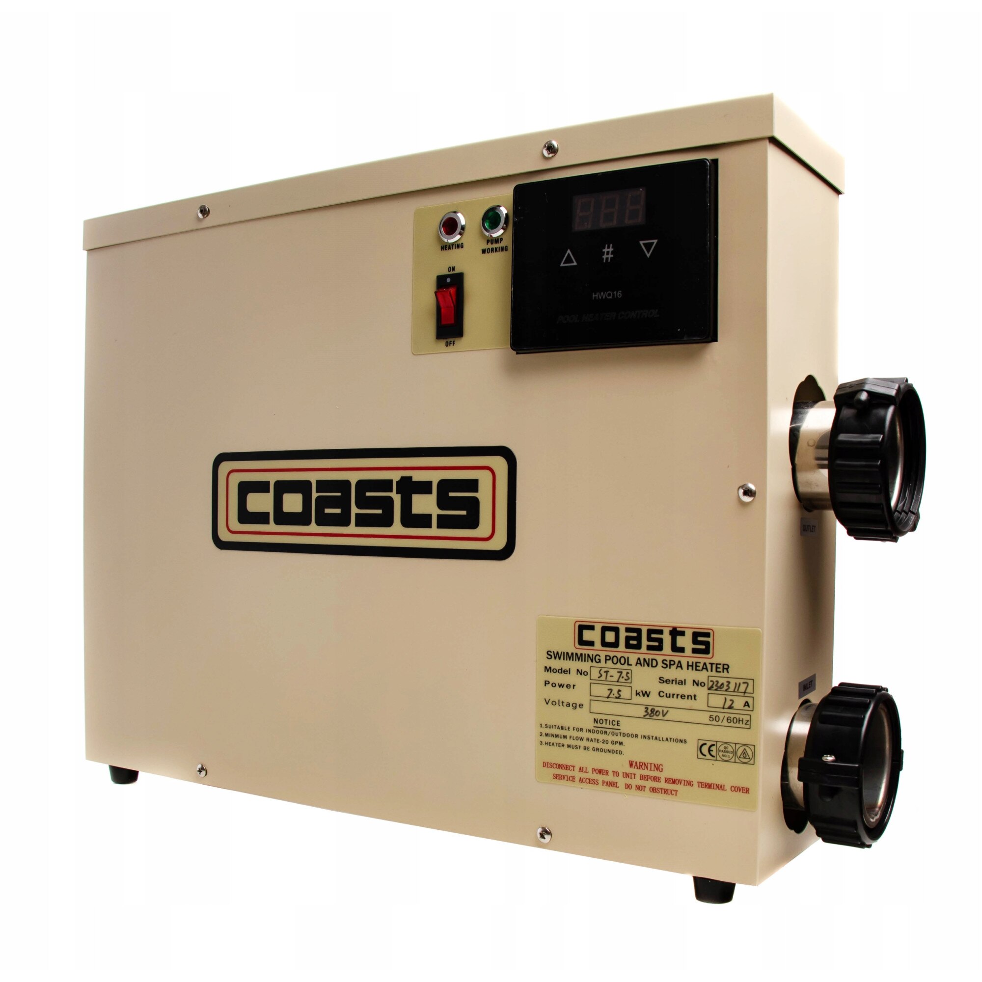 Incalzitor electric pentru piscina, Vegas Spa Solutions, Aluminiu, 7.5 ...