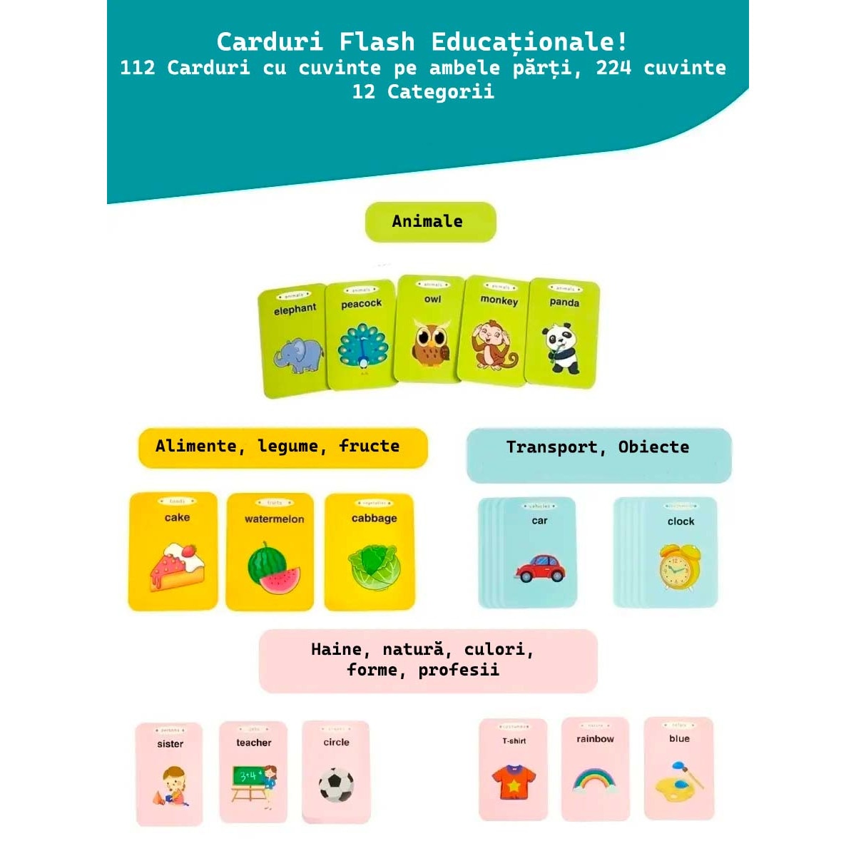 Jucarie educativa Montessori pentru copii, Set masina de invatare ...