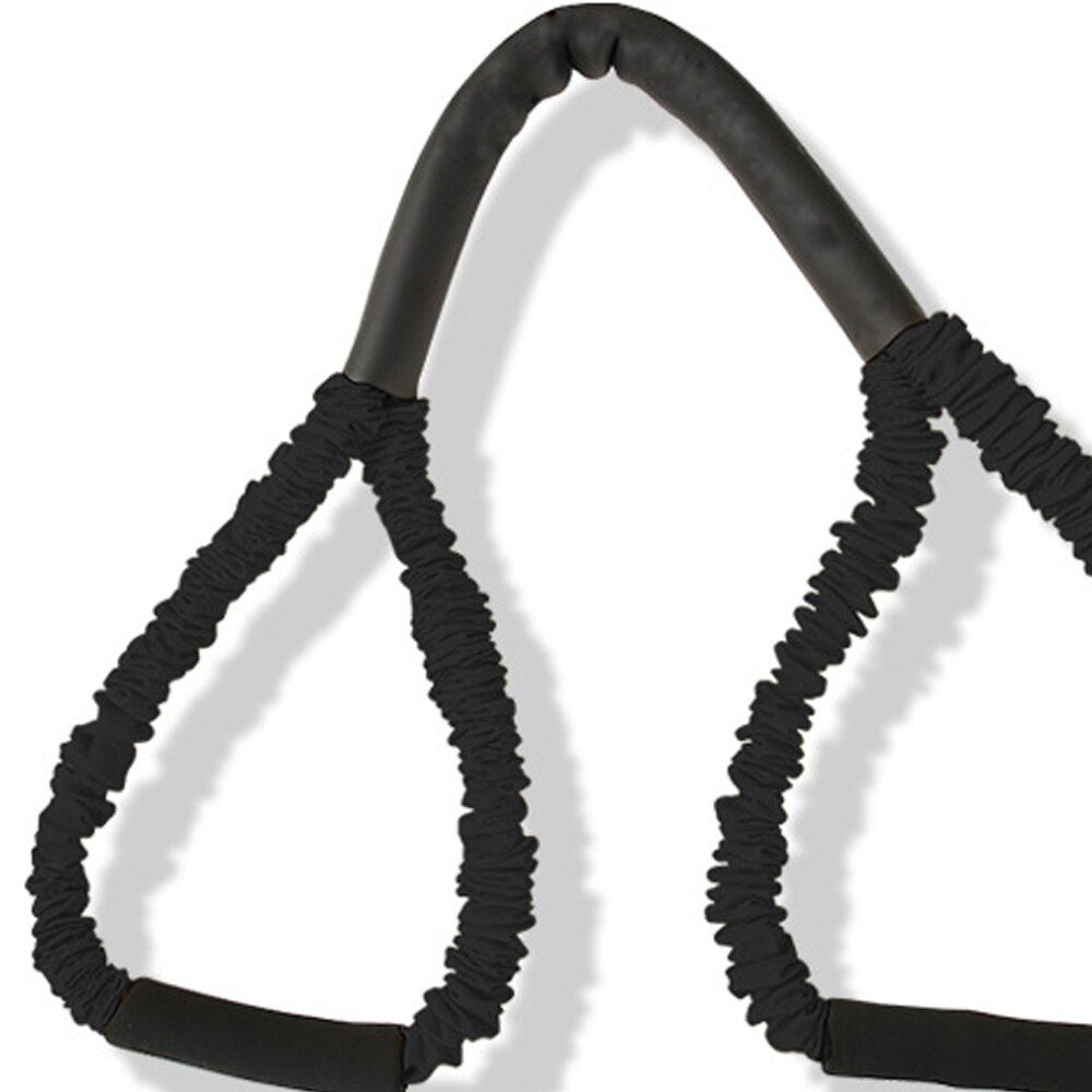 Banda intindere pentru exercitii fizice, Cozevdnt, Textil/PVC, Negru ...