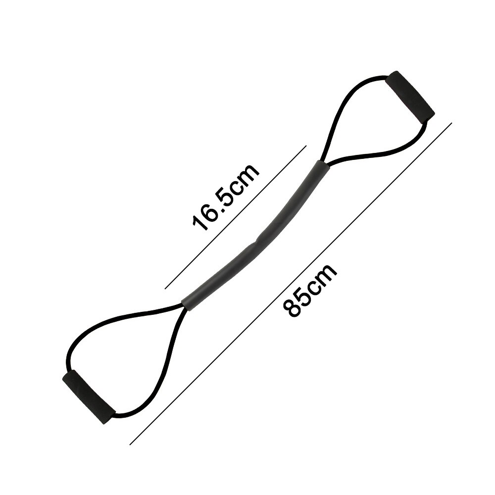 Banda intindere pentru exercitii fizice, Cozevdnt, Textil/PVC, Negru ...