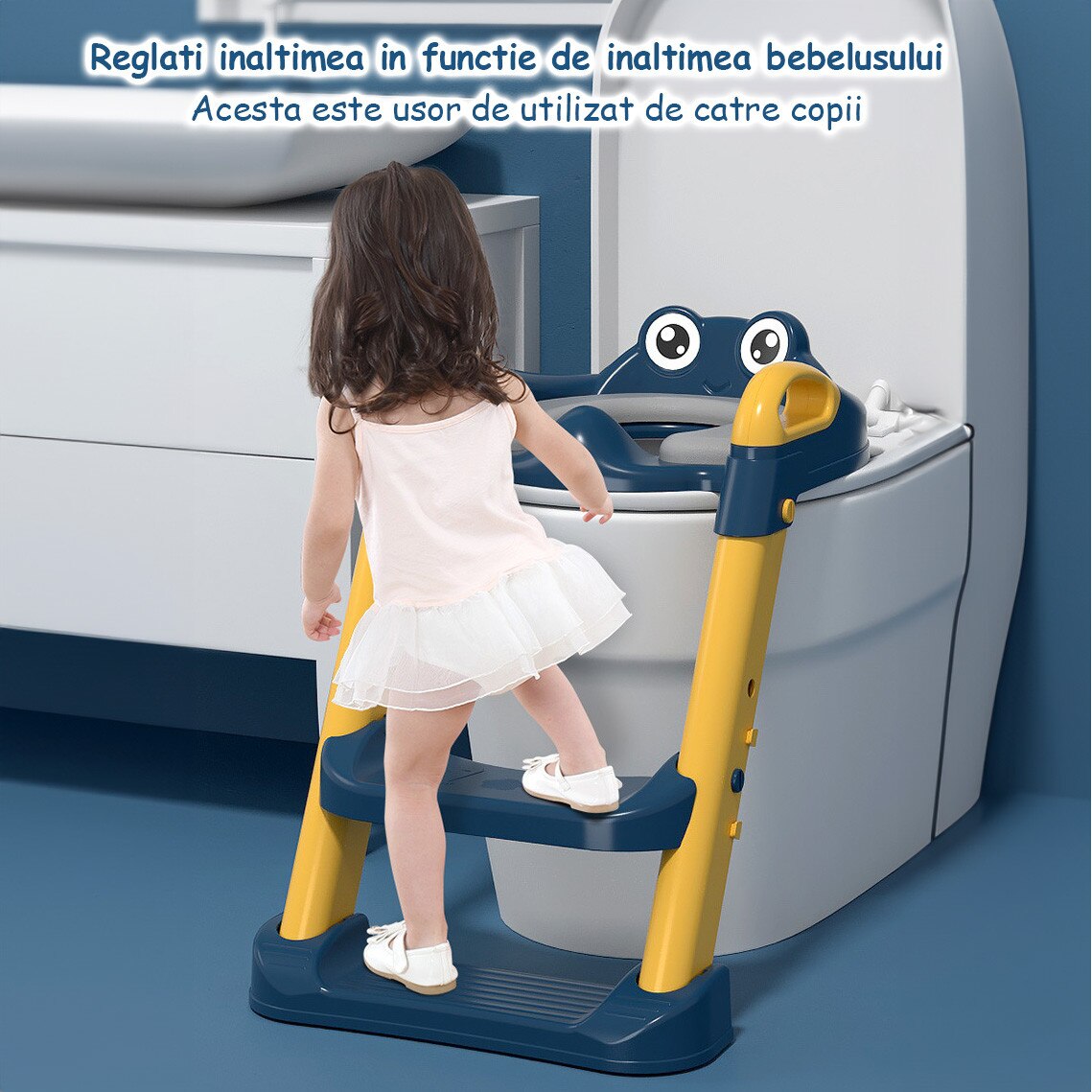 Reductor WC cu Scara Mavio®️, pentru Copii cu Varsta pana la 7 Ani, 2 ...