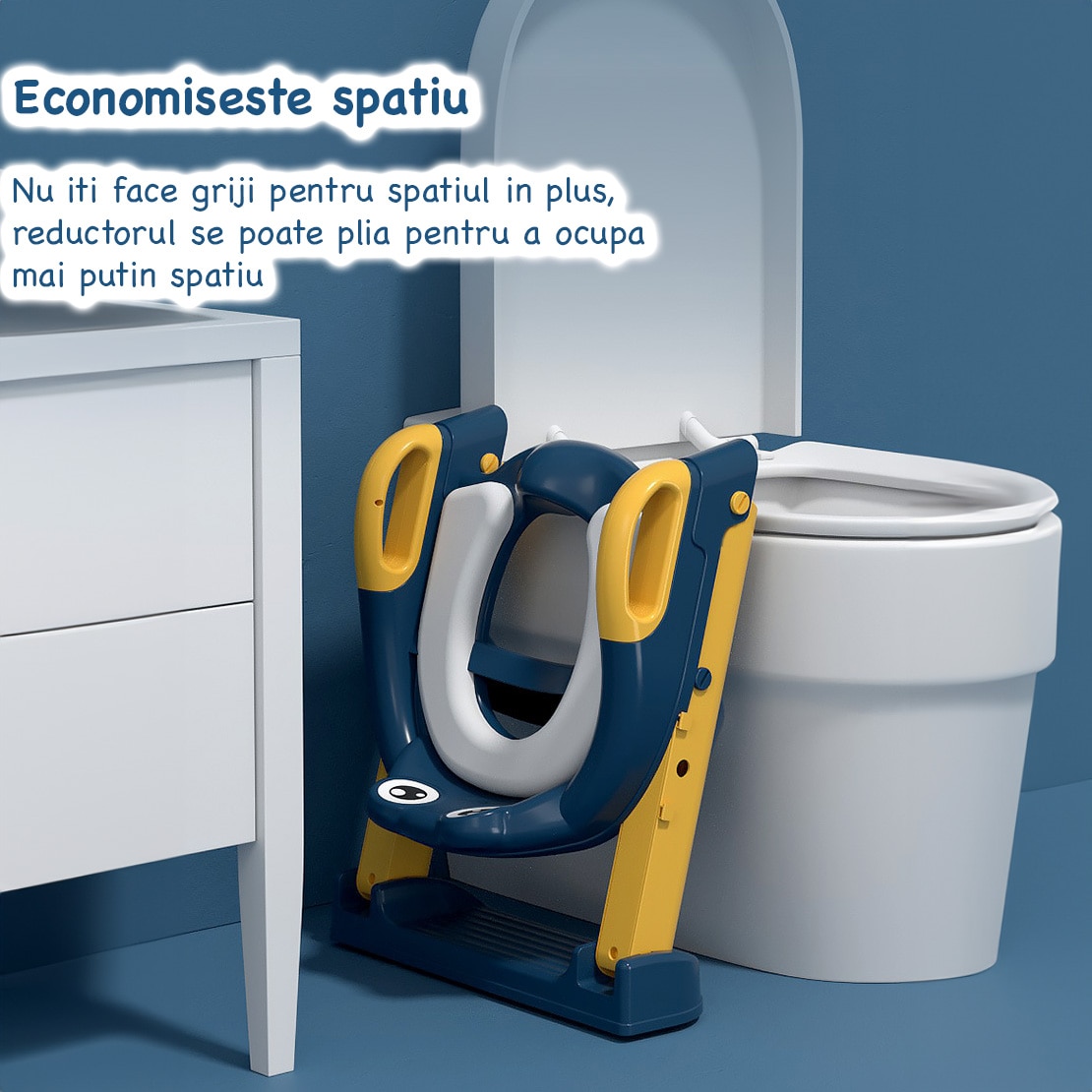 Reductor WC cu Scara Mavio®️, pentru Copii cu Varsta pana la 7 Ani, 2 ...