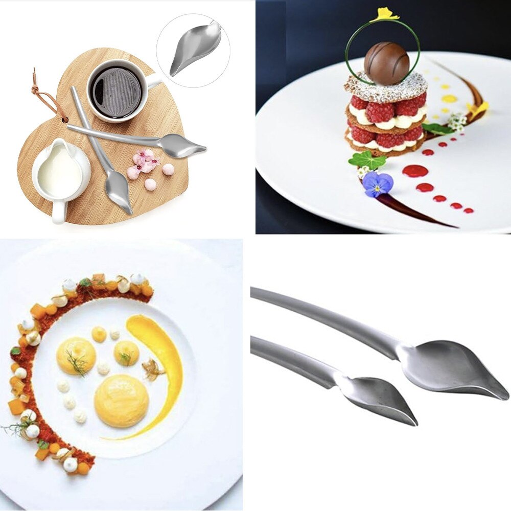 Lingura metalica cu picurator Pufo Decorate pentru decorare prajituri ...
