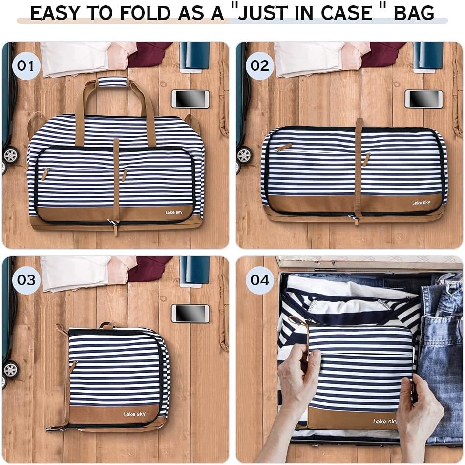 Geanta de calatori Lekesky, Mare de 80 de Litri, Pliabila, cu ...