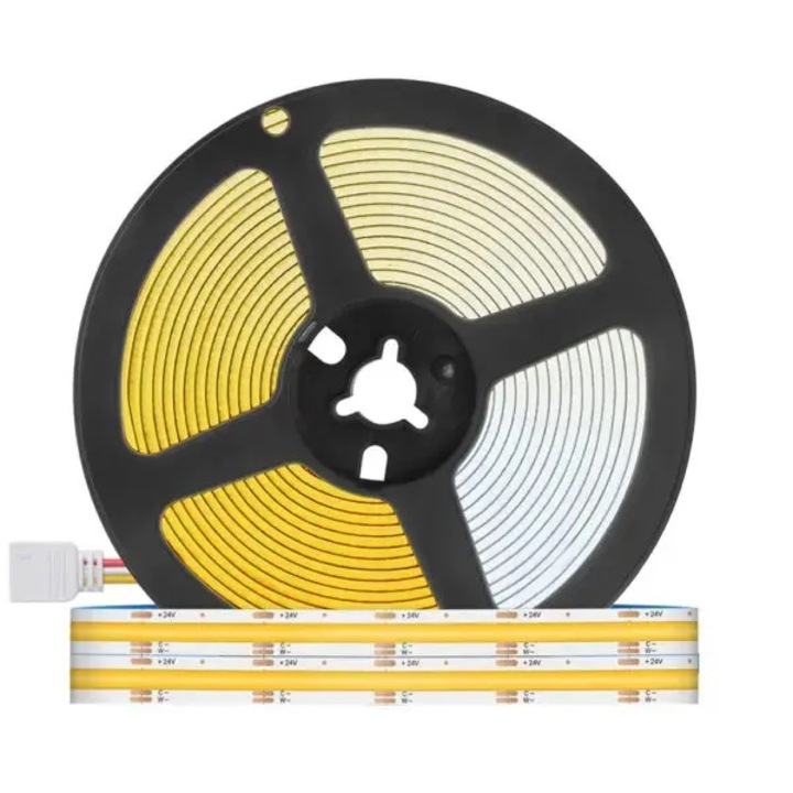 Banda LED COB CCT cu 3 lumini, lumina rece/calda/neutra 24v / 14w - eMAG.ro