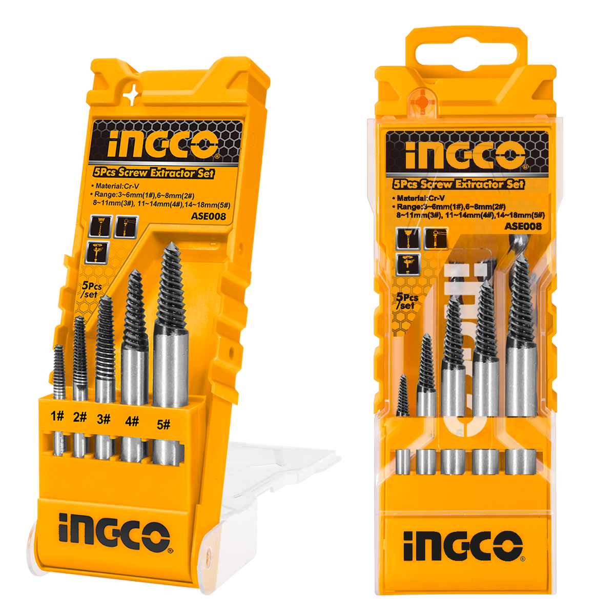 Set extractor suruburi, INGCO, 5 piese - eMAG.ro