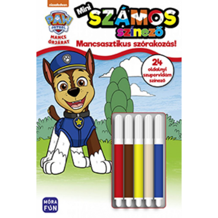 Carte de colorat, Mora, Patrula labe, Colorat mini numere, PawPatrol ...