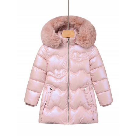 Geaca iarna fete, model Anabele, culoare roz, marime 128 cm, varsta 8 ...