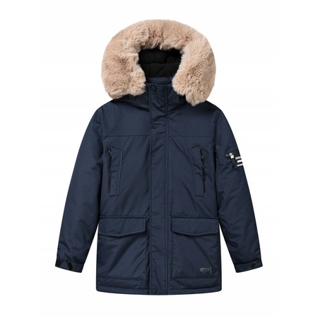 Geaca iarna baieti, model Winter, culoare bleumarin, marime 158-164 cm ...