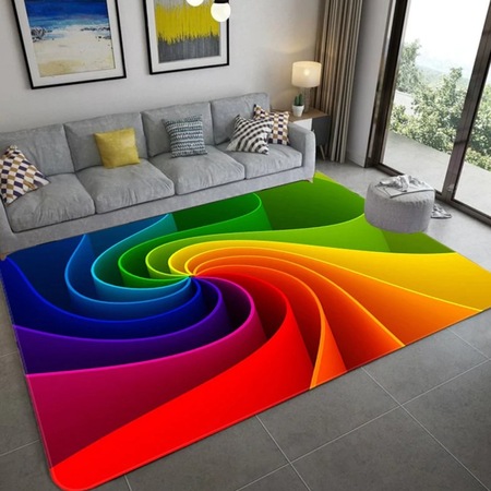 Covor Modern, Roneberg, efect 3D, vartej colorat, RAINBOW, 120x160 cm ...