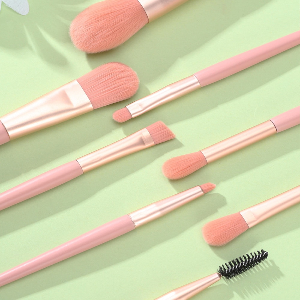 Set 8 Mini Pensule pentru Machiaj Teno®, machiaj profesional/incepatori ...