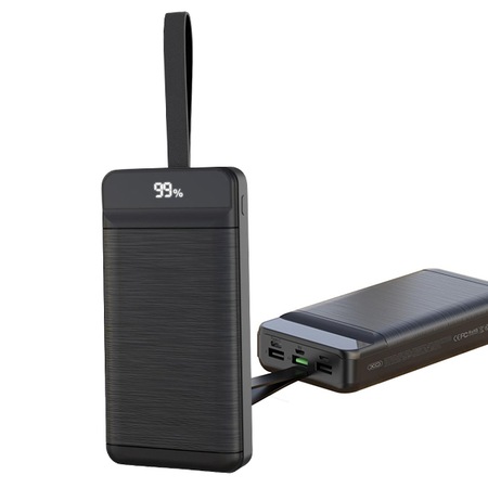 Външна батерия XO PR160 Power Bank, 80000 mAh, 20W PD, 22.5W QC, Черна ...
