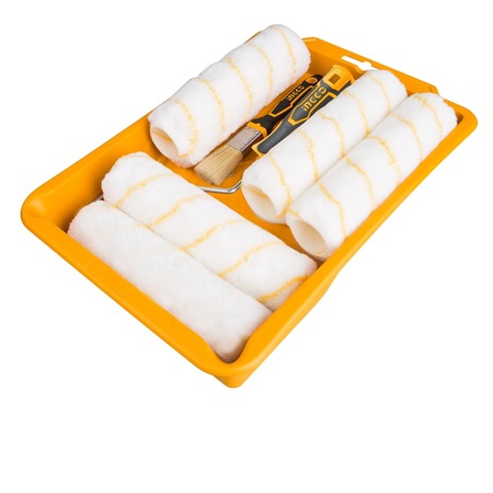 Set trafaleti, INGCO, cu tava pentru vopsit, 8 piese - eMAG.ro