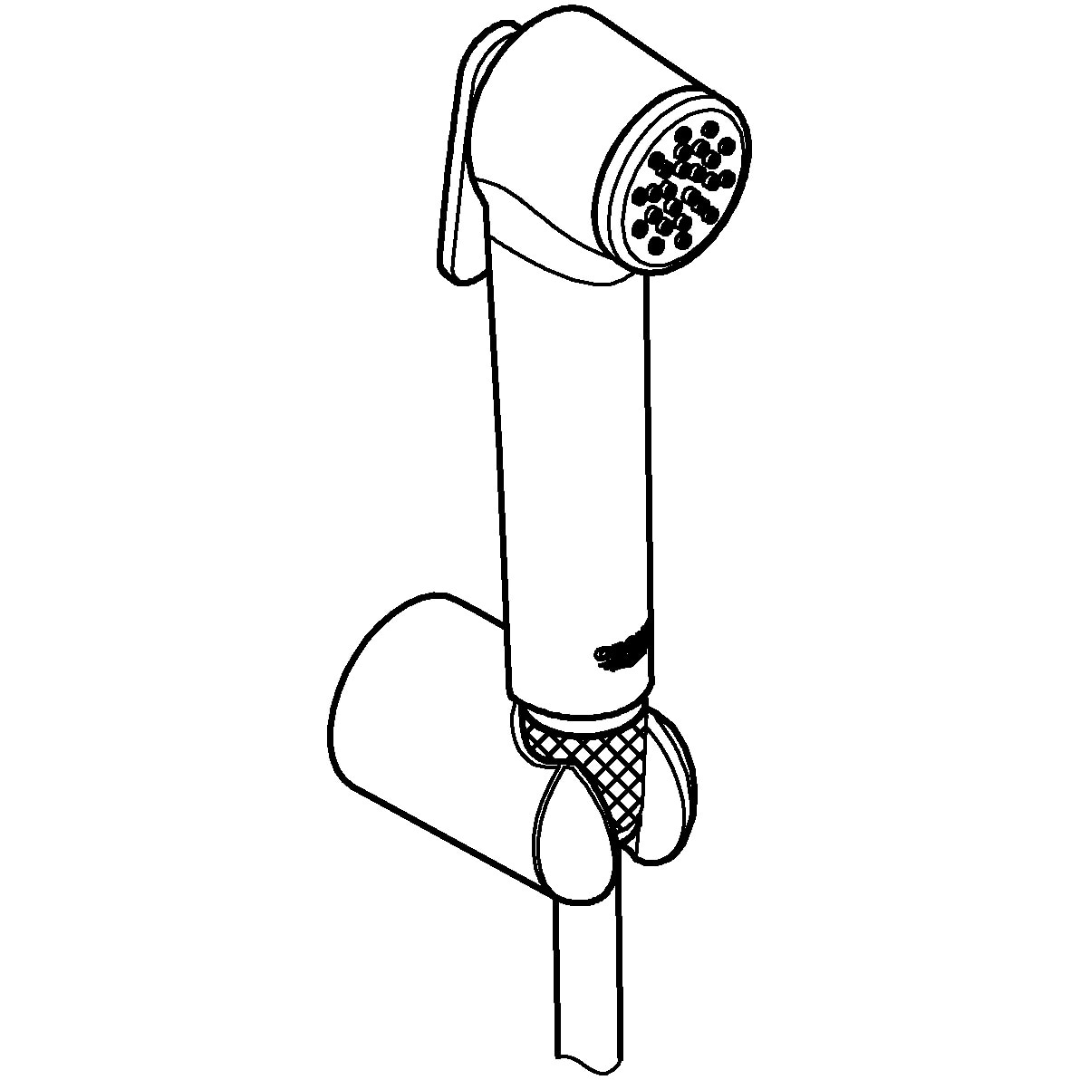 Комплект хигиенен душ Grohe Tempesta-F Trigger 27812IL1, Опора, Шлаух 1 ...