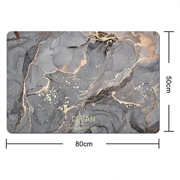 Covoras de baie modern, DexXer, Ultra absorbant, Antiderapant si uscare ...