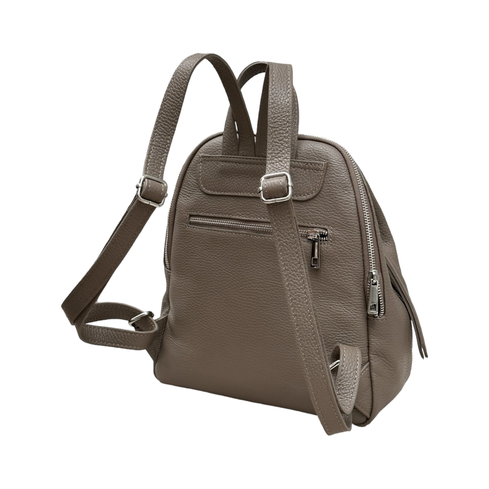 Rucsac de dama, Moranti, Piele naturala, Cappuccino - eMAG.ro