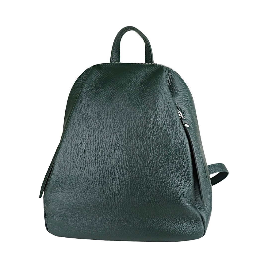 Rucsac dama, Moranti, Piele naturala, Verde - eMAG.ro