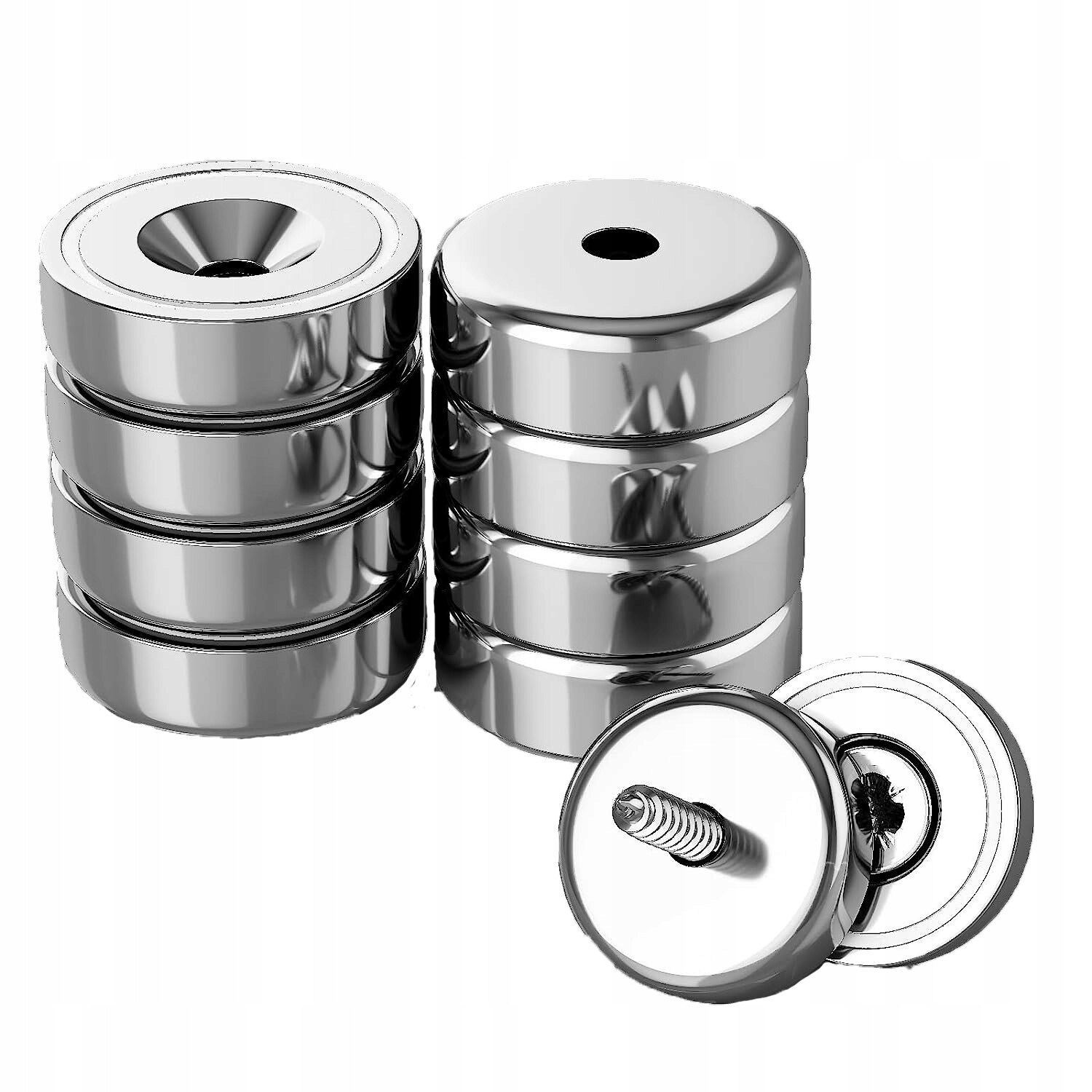 Set 10 magneti din neodim 22kg - eMAG.ro