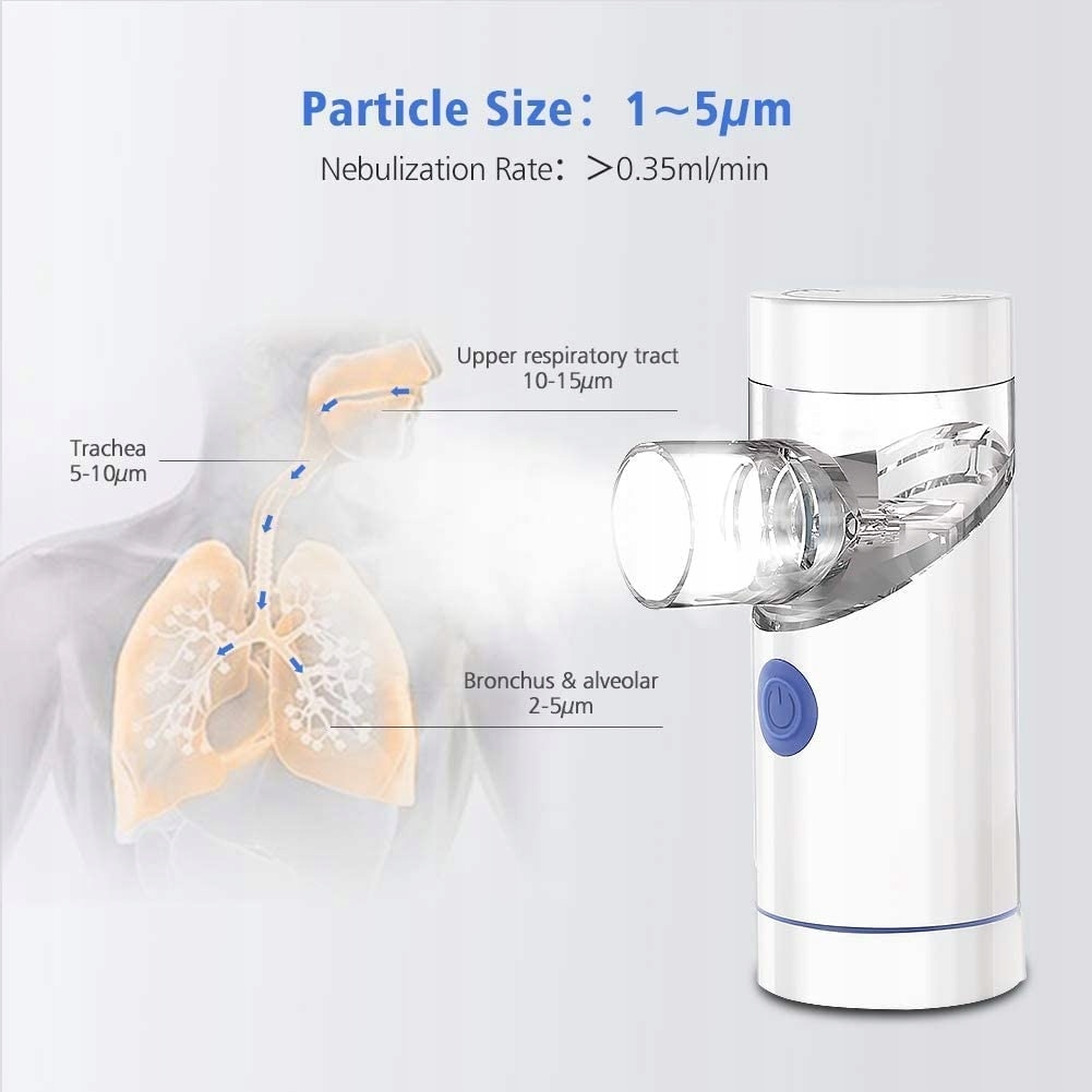 Nebulizator/inhalator cu ultrasunete, Alb - eMAG.ro