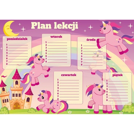 Orar pentru copii, HENRY, A5, Multicolor - eMAG.ro