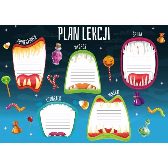 Orar pentru copii, HENRY, A5, Multicolor - eMAG.ro