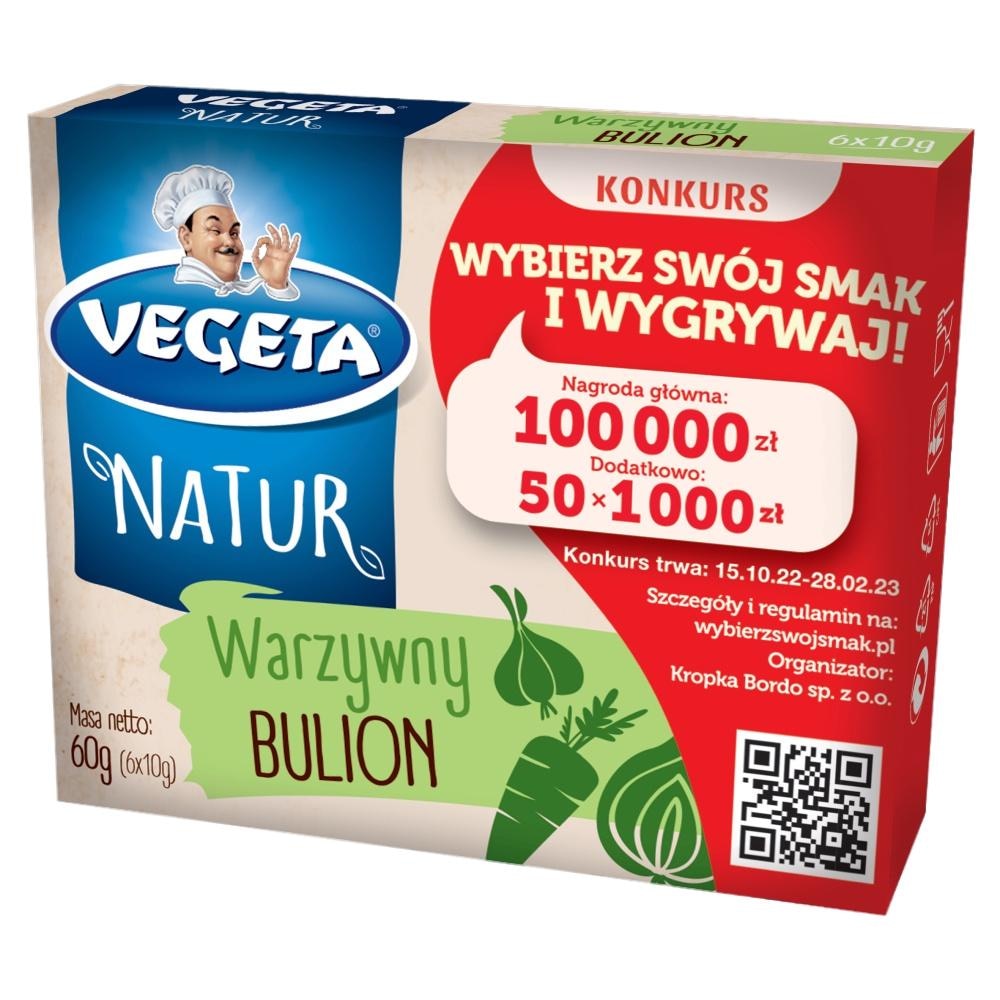 Pachet 6 pliculete condimente, Vegeta Natur, Pentru supa de legume, 60g ...