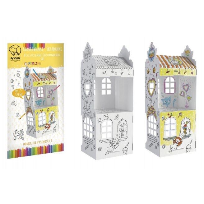 Casa de colorat, Monumi, 5+, Gri - eMAG.ro