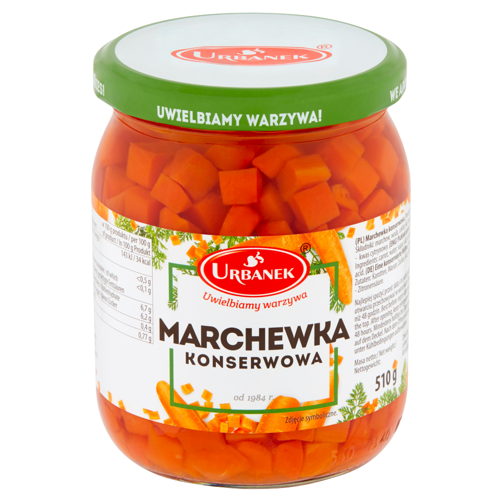 Conserva de morcovi, Urbanek, 510 g - eMAG.ro