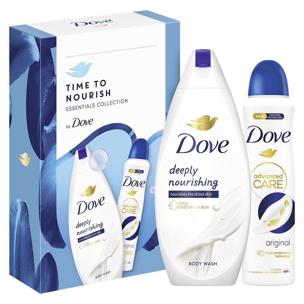 Set cadou Dove: Gel de dus Dove Deeply Nourishing, 250 ml + deodorant ...