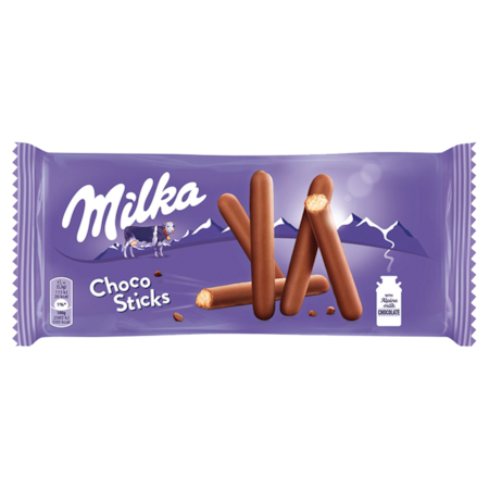 Biscuiti acoperiti cu ciocolata cu lapte, Milka, 112 g - eMAG.ro