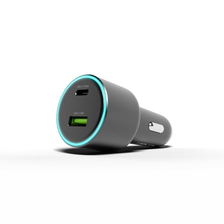 Incarcator Vetter, Turbo 100, Super Fast Car Charger, USB-C, PD and QC ...