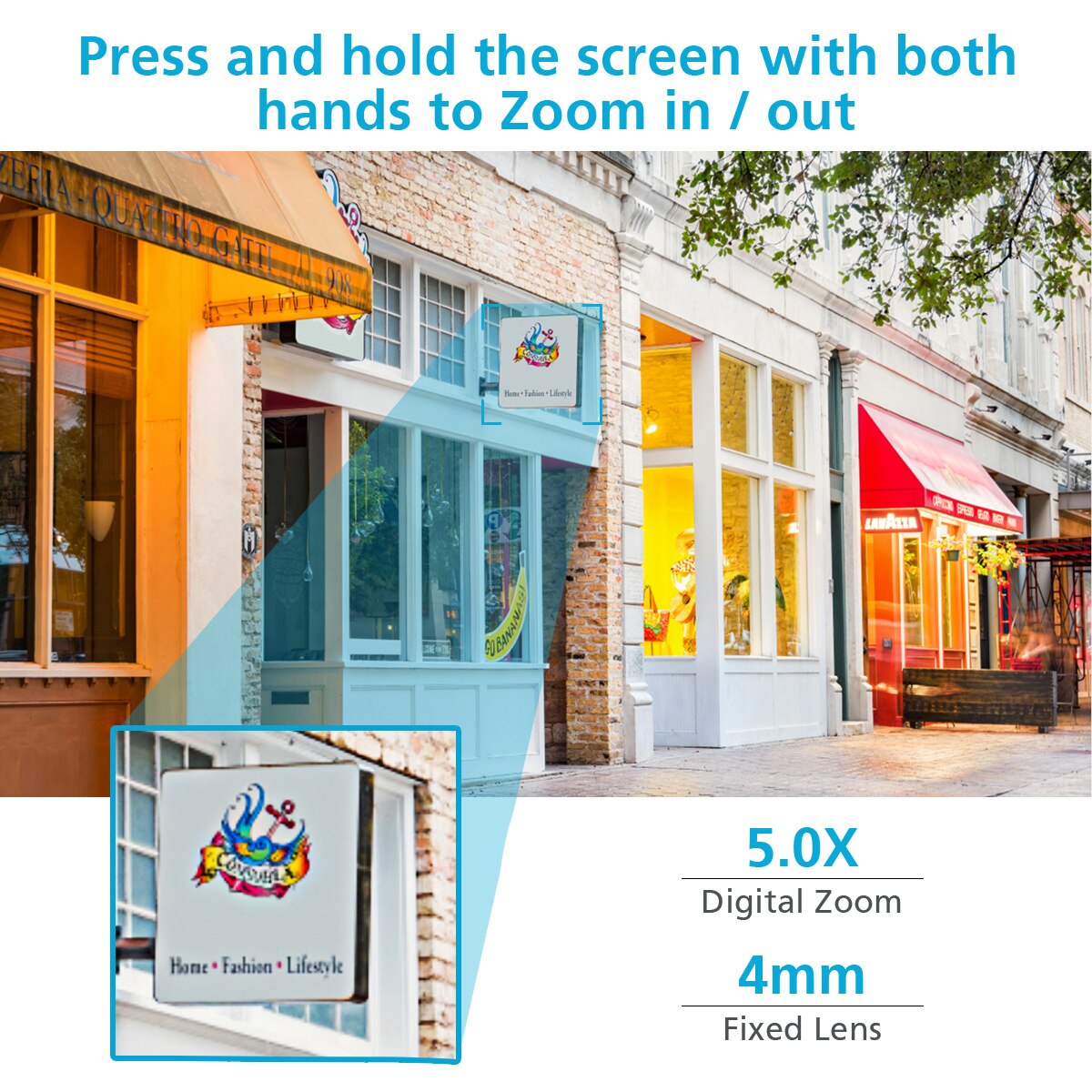 Camera supraveghere, 4K, lentile duble varifocale, 8 mpx, card 64 gb ...