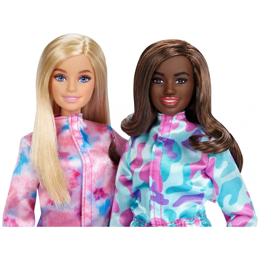 Set doua papusi Barbie, Barbie Winter Sports Playset, 30cm - eMAG.ro
