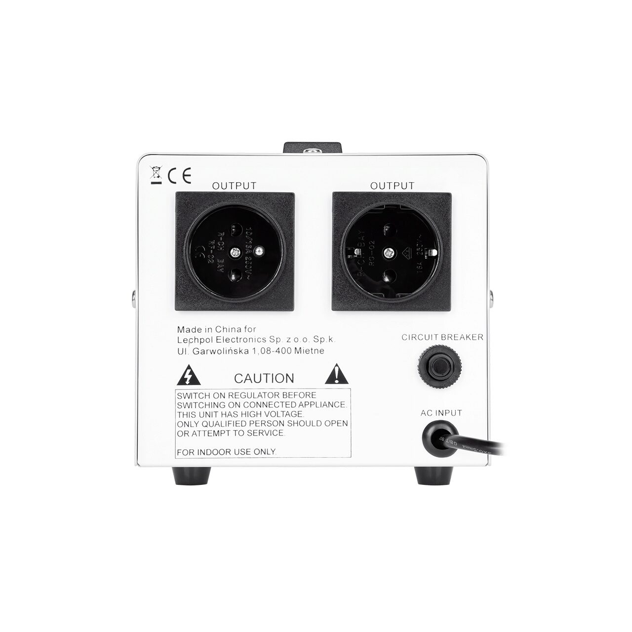 Автоматичен стабилизатор на напрежение със сервомотор 500VA, 130-260 ...