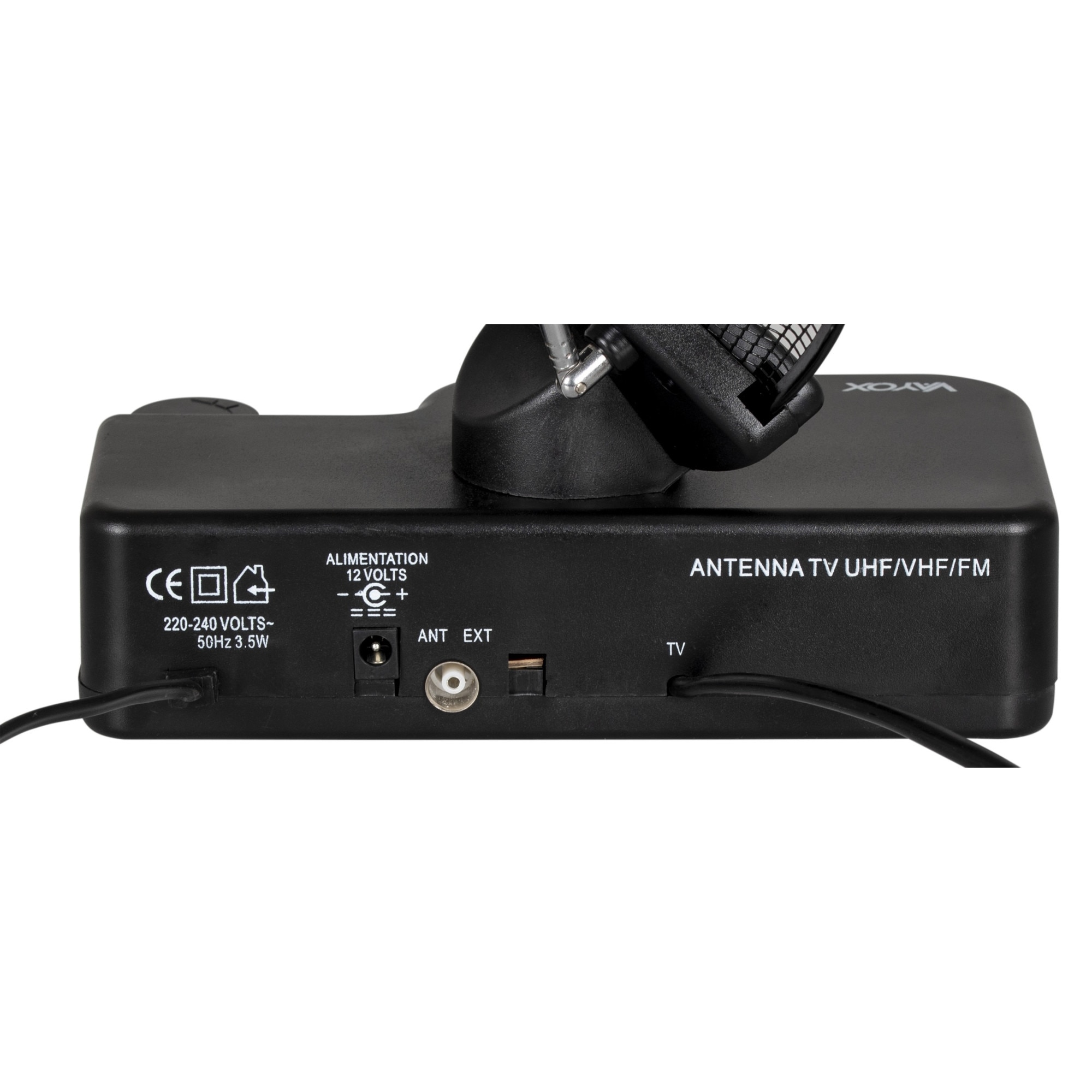 Antena TV camera VA0090 Vayox, pentru televiziune terestra DVB-T/DVB-T2, Cu amplificator ...