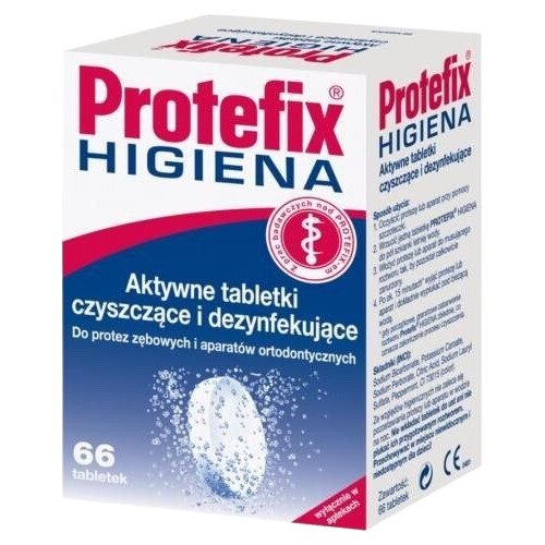 Tablete de curatare pentru proteza dentara Protefix 66 buc 508113 - eMAG.ro