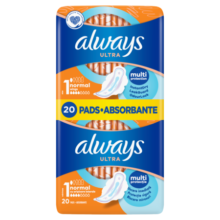 Set de 20 absorbante, Always Ultra Normal - eMAG.ro