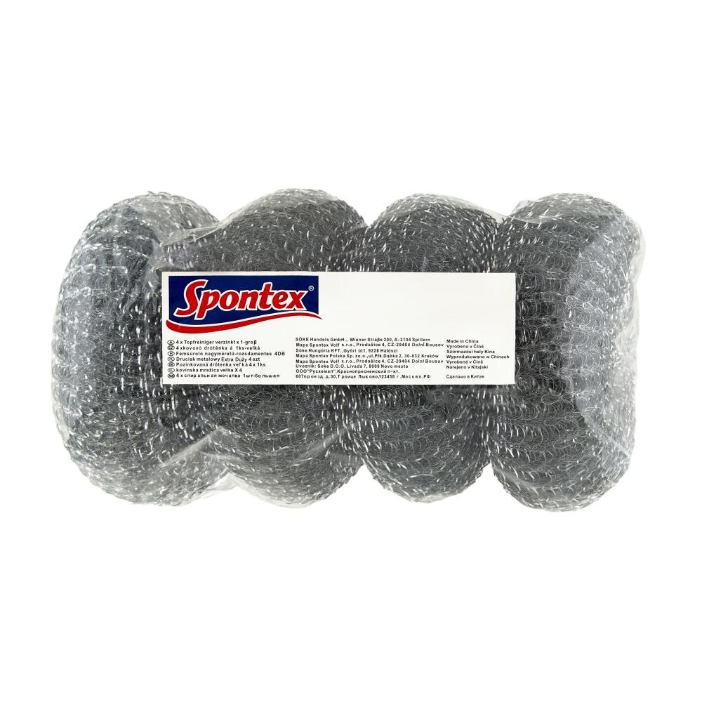 Set 4 Bureti de sarma, Spontex, Inox, Argintiu - eMAG.ro