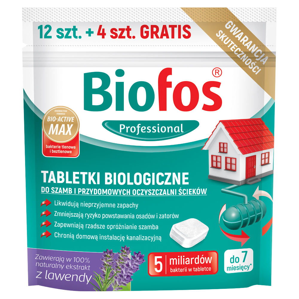 Комплект от 16 таблетки за септична яма, BioFos, 320 гр - eMAG.bg