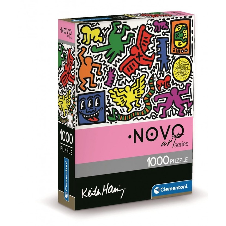 Puzzle Keith Haring, Clementoni, 1000 piese, +10 ani, Multicolor - eMAG.ro