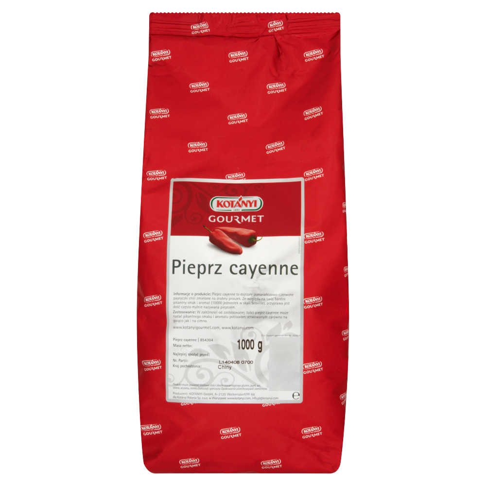 Piper Cayenne, Kotanyi, 1000 g, foarte picant - eMAG.ro