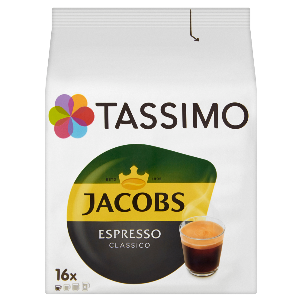 Cafea macinata, Tassimo, Jacobs Espresso Classico, 118.4 G, 16 capsule ...