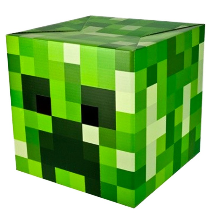 Jucarie Minecraft Box Head Creeper - eMAG.ro