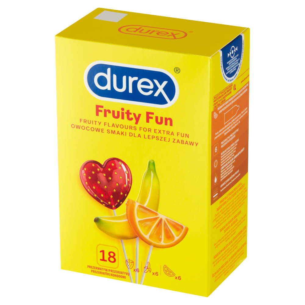 Pachet 18 prezervative, Durex, Aroma de fructe - eMAG.ro