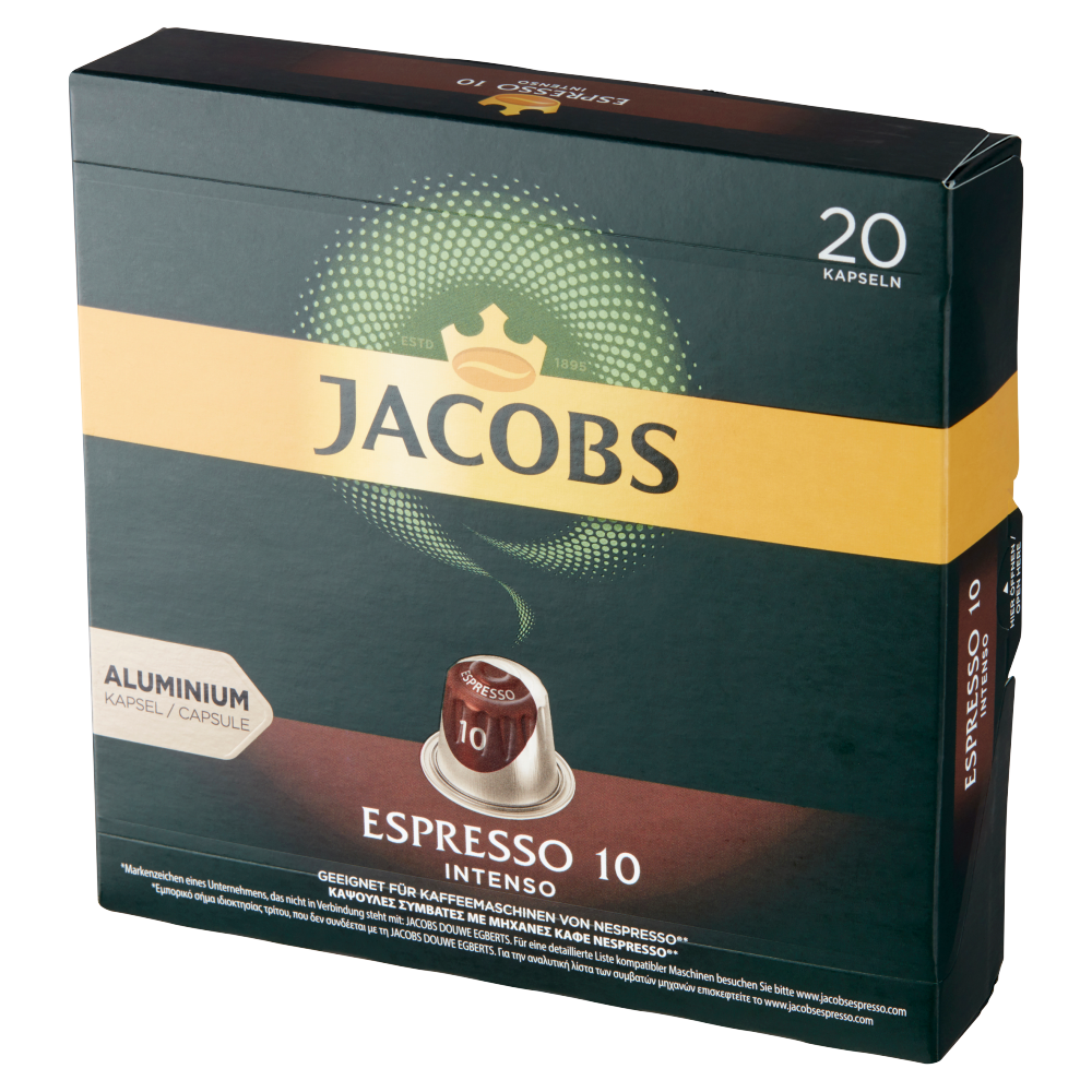 Capsule de cafea macinata Jacobs Espresso Intenso, 104 G, (20 buc ...