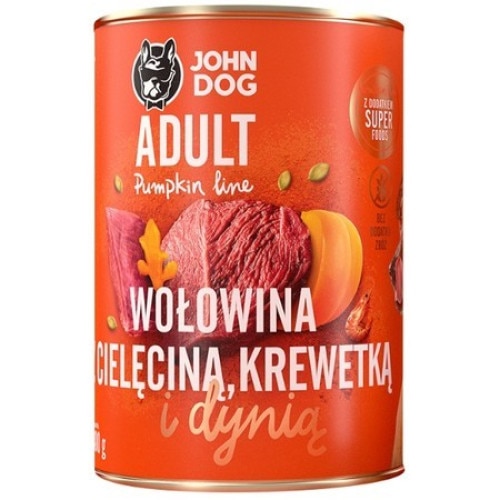 Set 6 conserve hrana caini, John Dog, Carne de vita/vitel/creveti ...