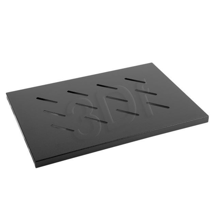 Raft dulap Lanberg, 48,3 cm, Negru - eMAG.ro