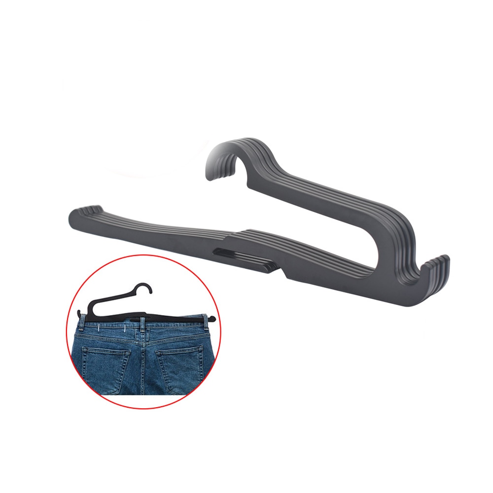 Set 5 umerase pentru pantaloni si fuste, Sunmostar, Plastic, Negru ...