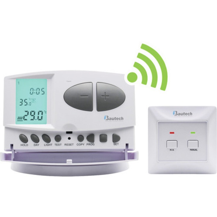 Termostat Centrala Digital Programabil Fara Fir Bautech Q-7 - eMAG.ro