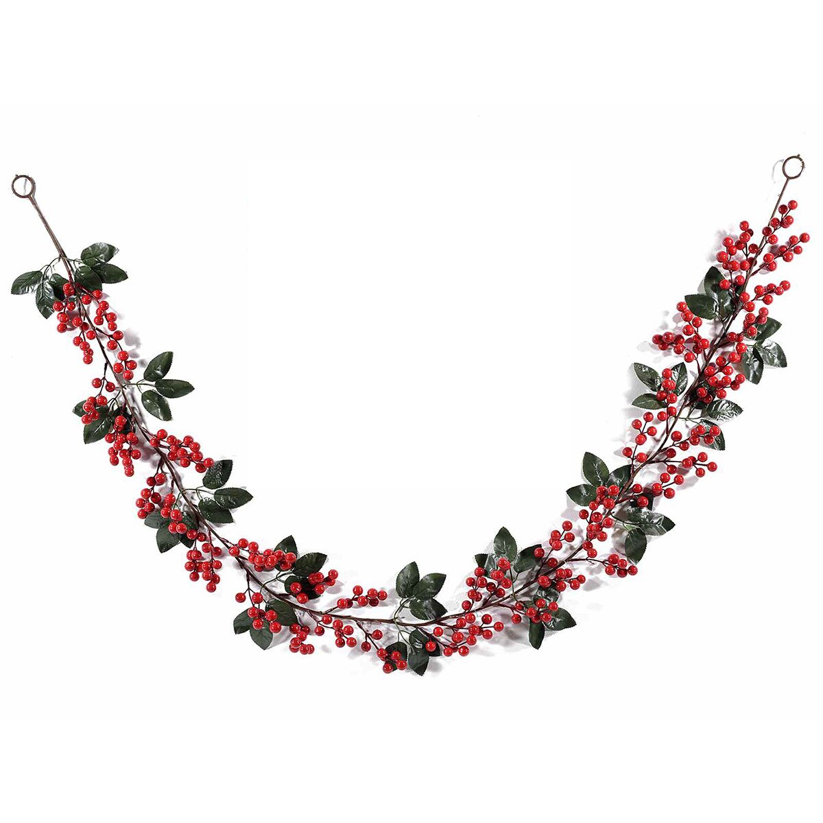 Ghirlanda fructe rosii artificiale 177 cm - eMAG.ro